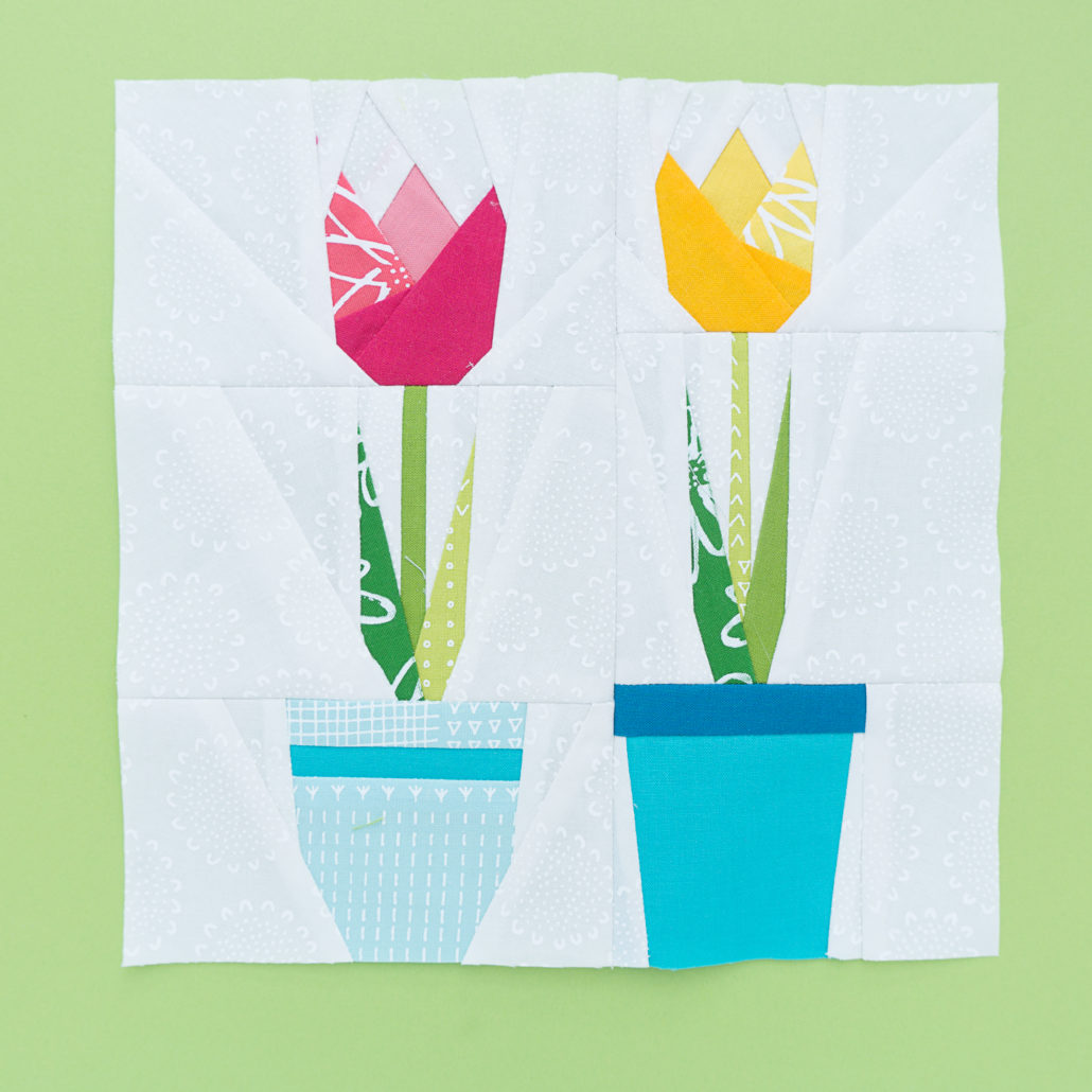 Tulip mini quilt pattern – Sugaridoo